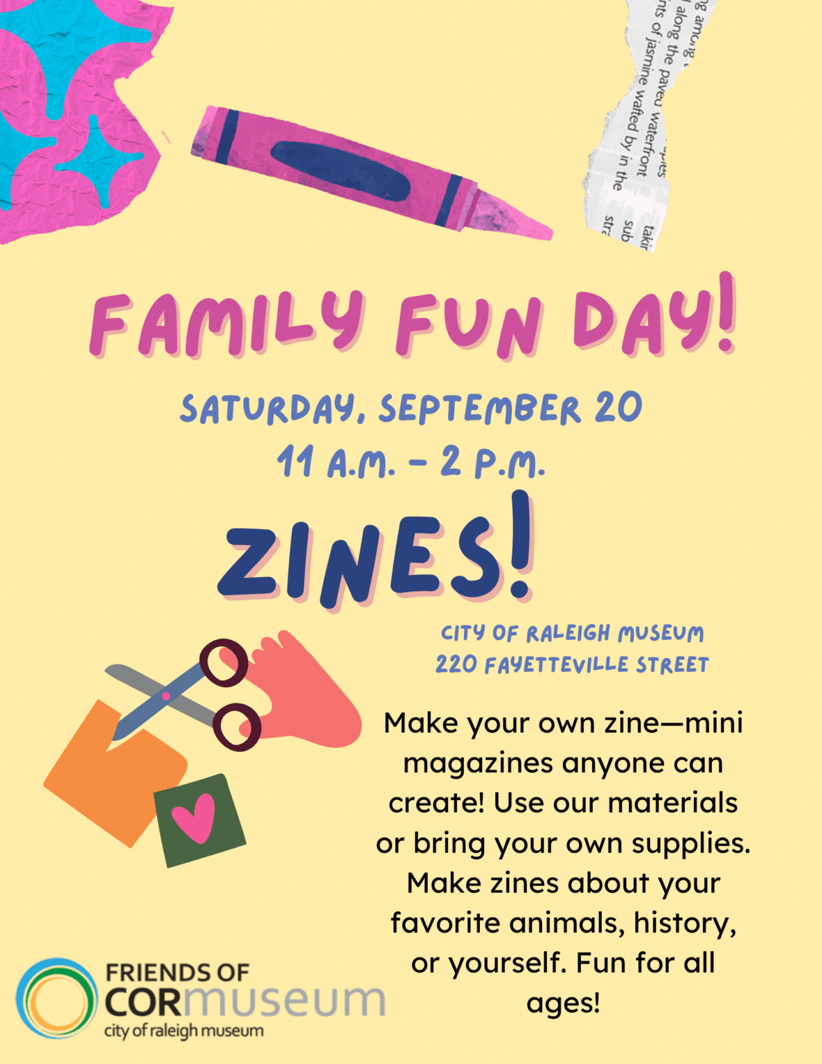 Family Fun Day - ZINES! – North Carolina Humanities